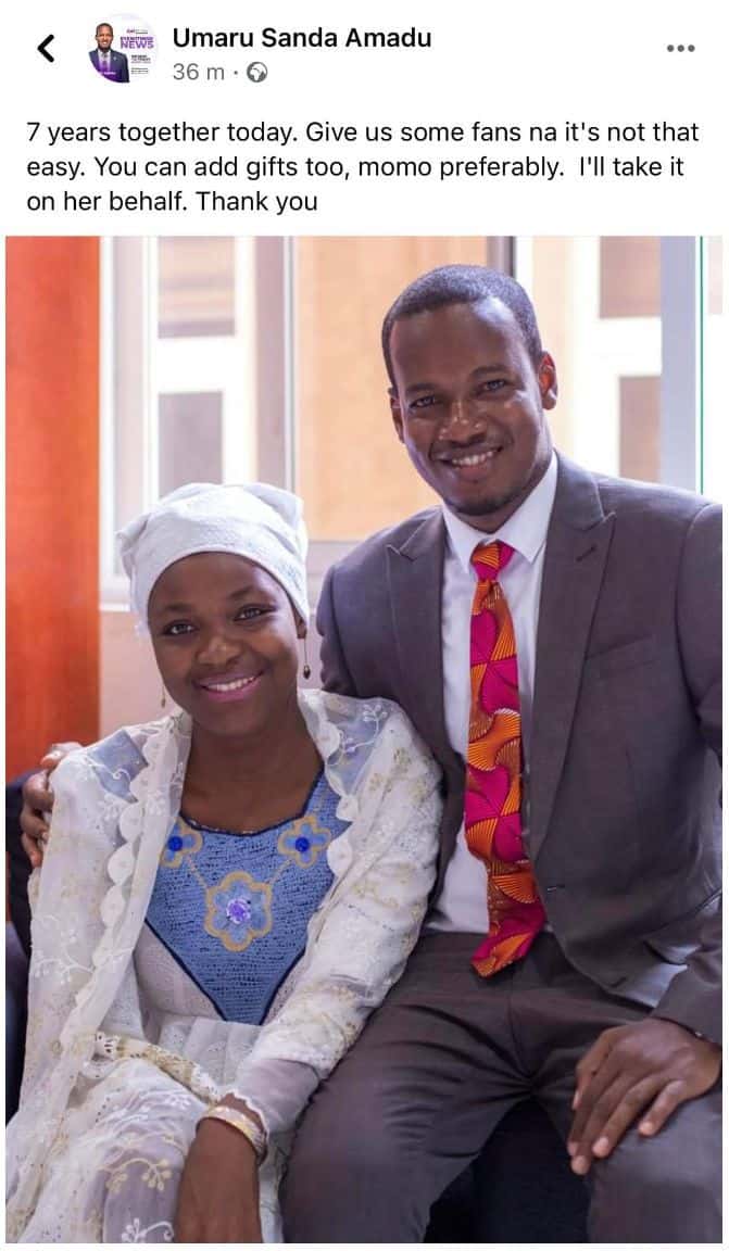 Umaru Sanda Amadu & wife celebrate 7th year wedding anniversary - Dicy ...
