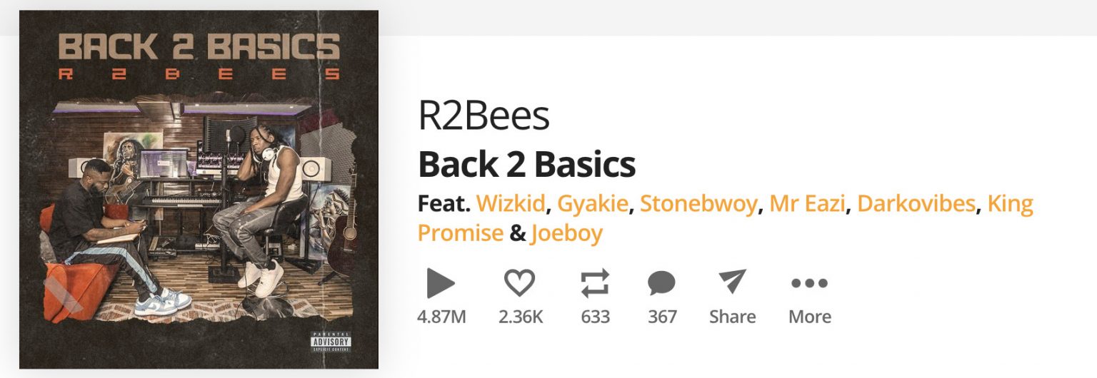 R2Bees’ ‘Back To Basics’ Album Clocks Over 4.5 Million Streams On ...